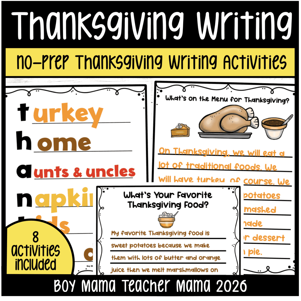 Thanksgiving Activities Kids and Teachers Will Love